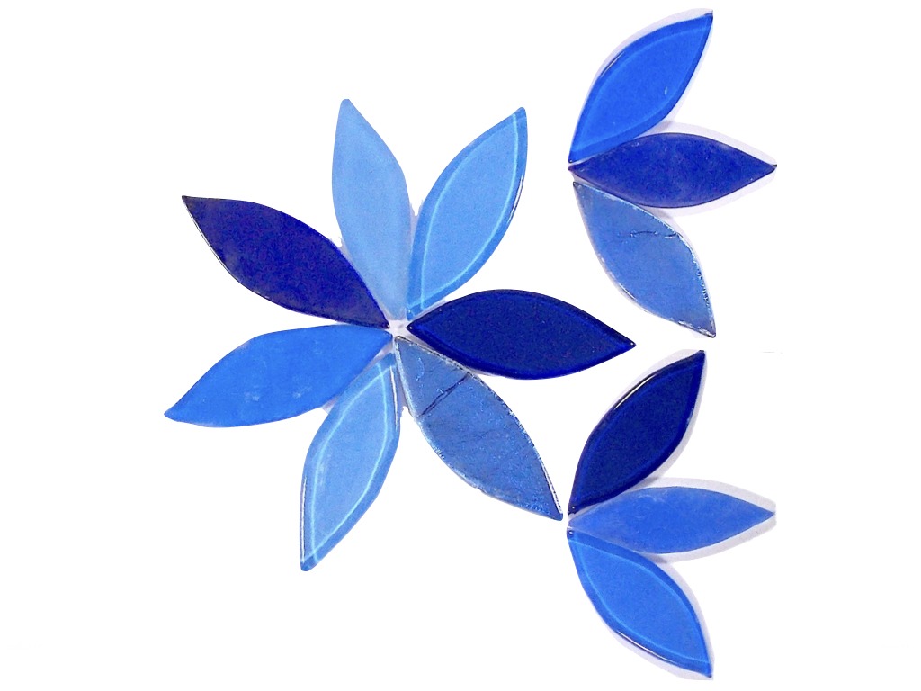 Petals Blue Mix – Sai Mosaic Art